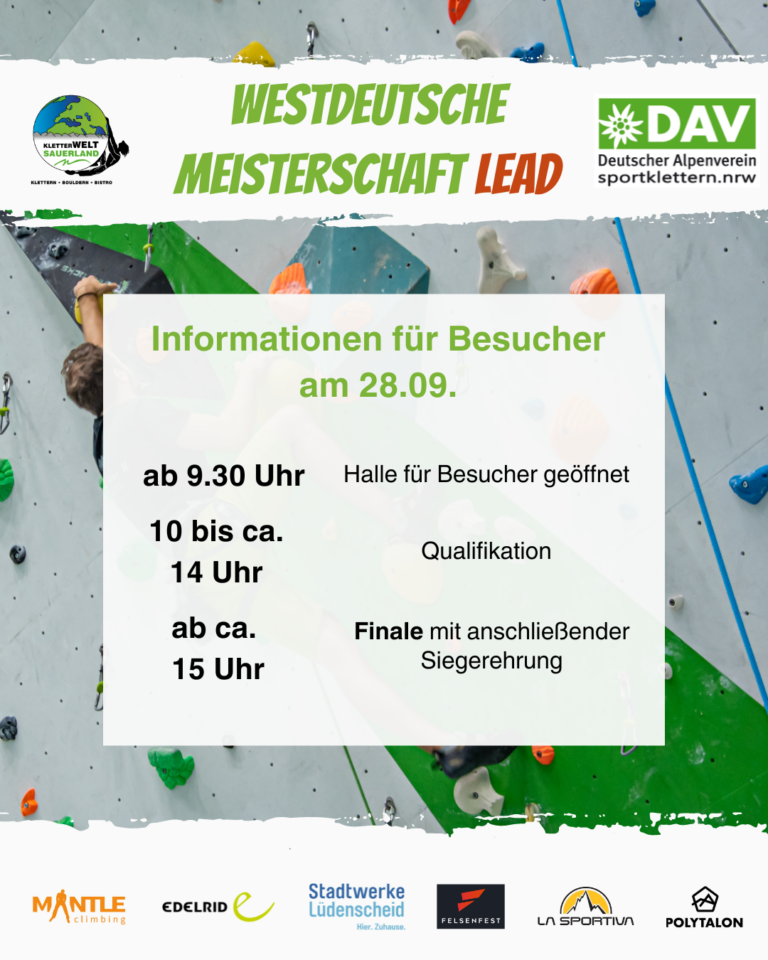 Westdeutsche Meisterschaft Lead 2024 - KWS